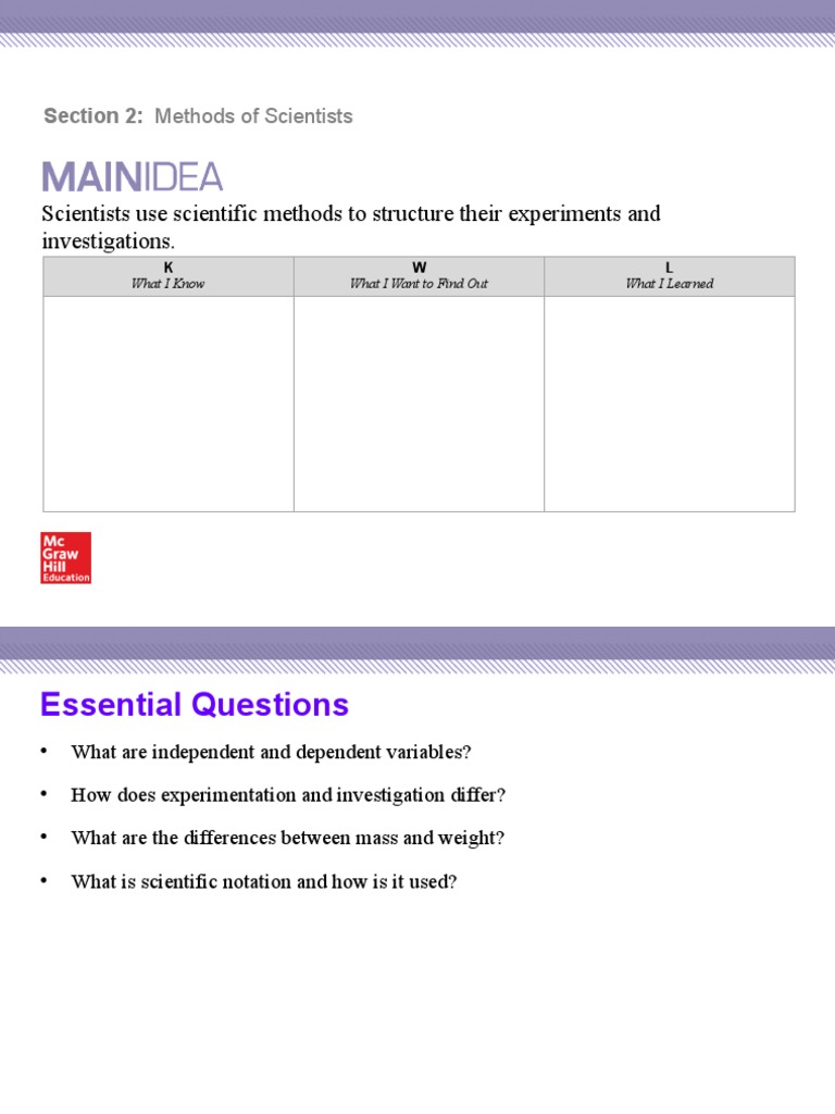 Earth - Science Chapter 1 Section 2 Methods of Science | PDF ...