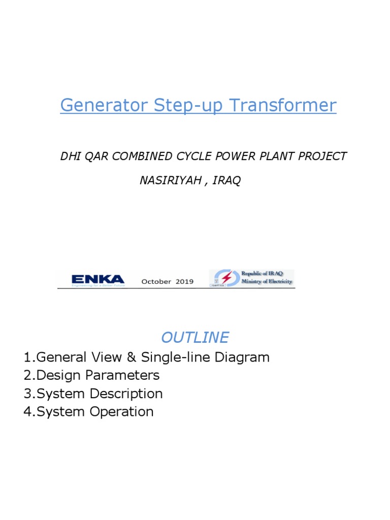 Generator Step-Up Transformer | PDF | Transformer | Electricity