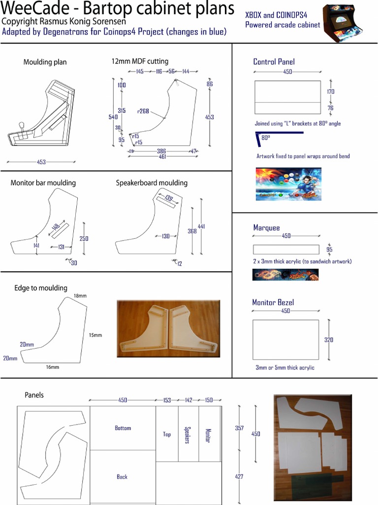 Weecade Plans Adapted by Degenatrons | PDF