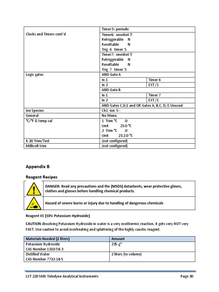 H2S in Water Analyzer Reagents Formula | PDF | Hydrochloric Acid | Water