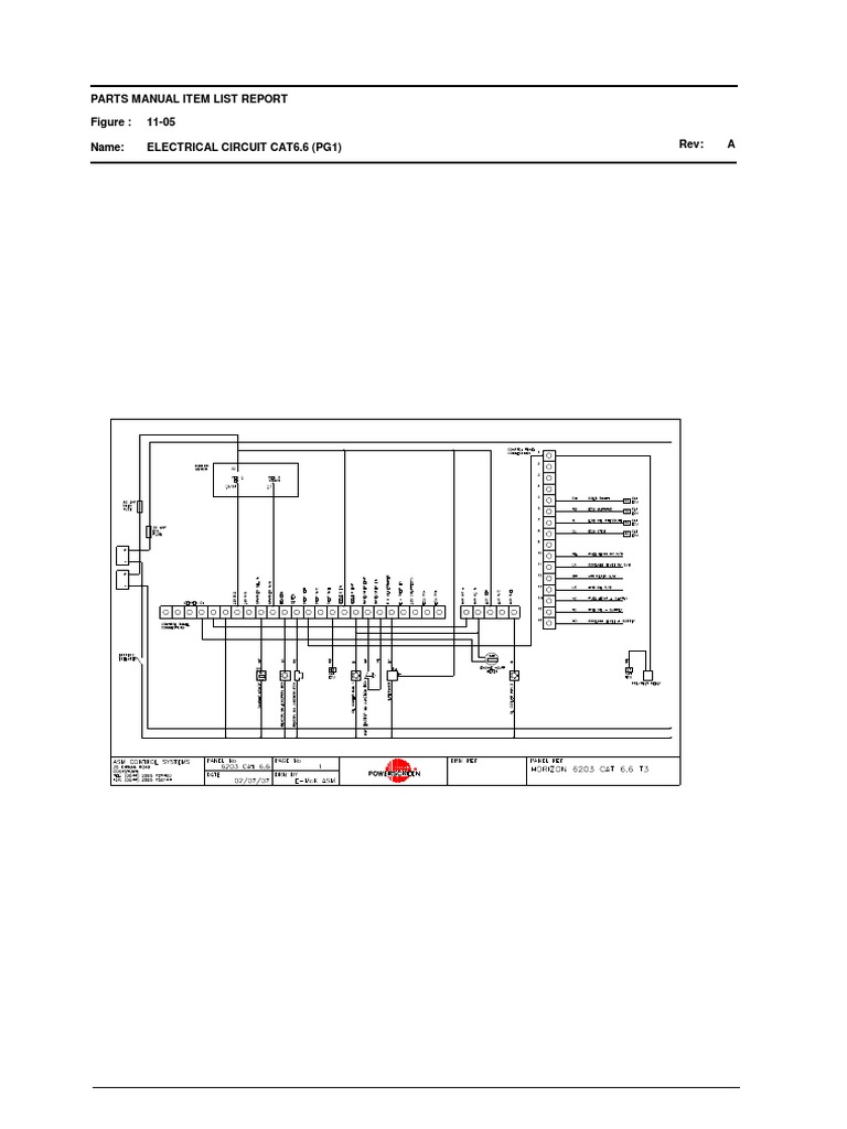 Horizon H6203 Electrical Schematic C6.6 Tier 3 (ASM Control Systems ...