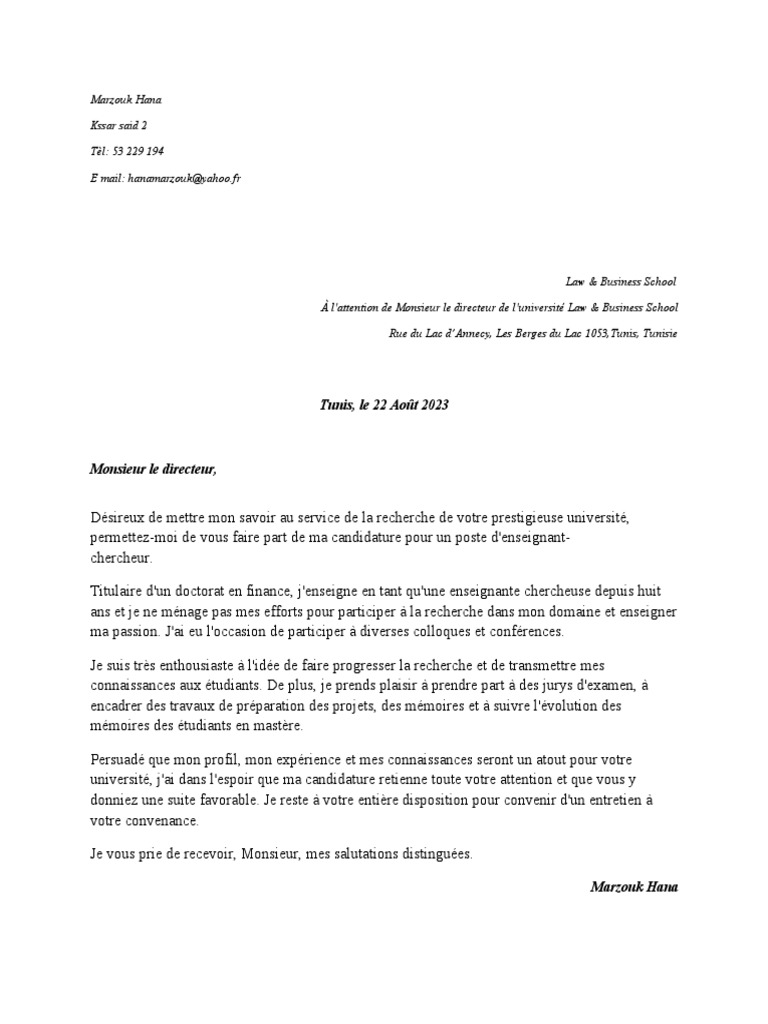 Lettre PDF | PDF