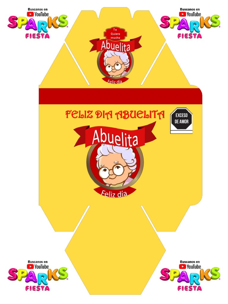 Caja Chocolate Abuelita Editable Pdf