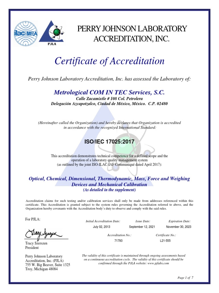 Acred 019 CDMX | Download Free PDF | Calibration | Metrology