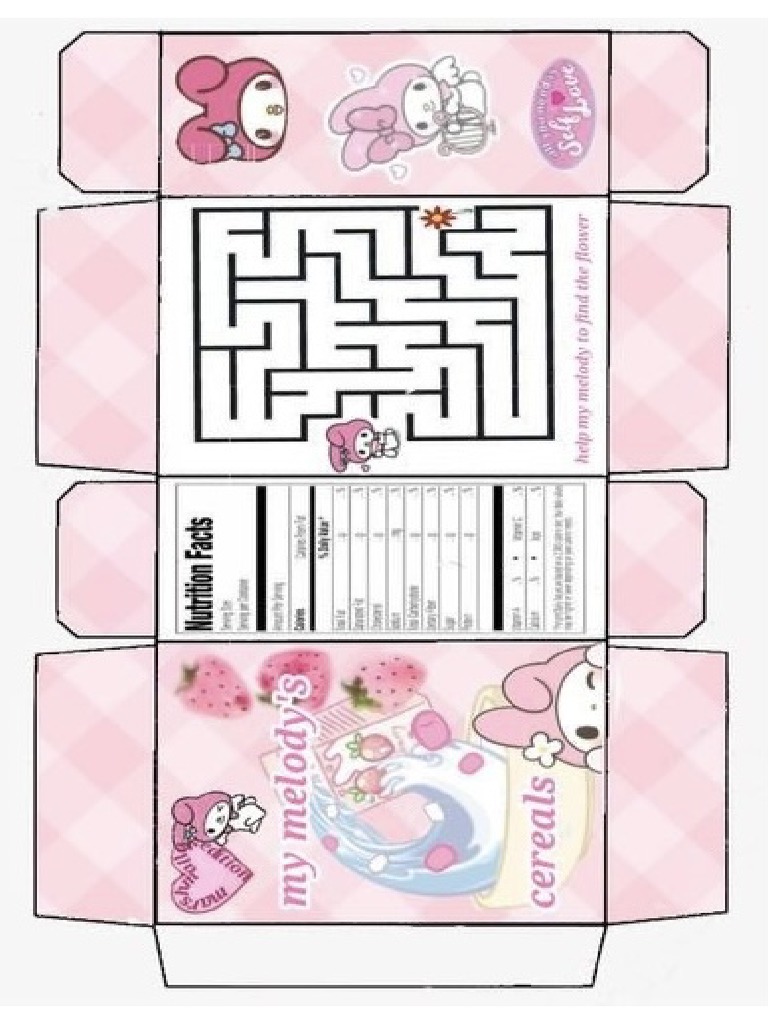 Plantilla Caja de My Melody | PDF