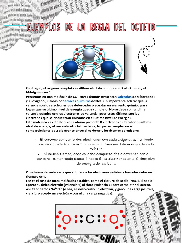 Ejemplos de La Regla Del Octeto | PDF