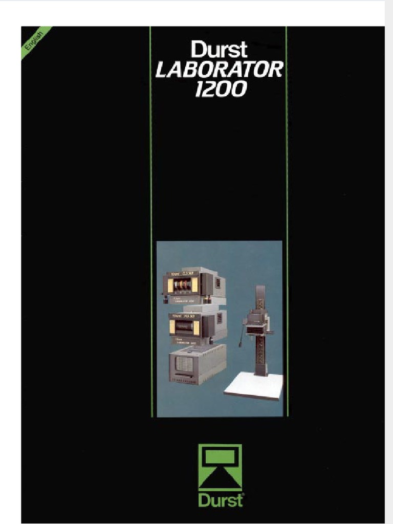 Durst Laborator 1200 Manual Eng | PDF | Glass Engineering And Science ...