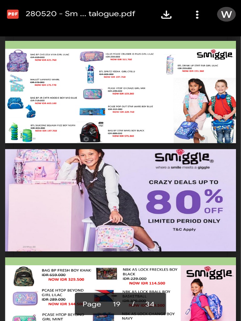 Smiggle 40 + Crazy Deals Catalogue - PDF - Google Drive | PDF