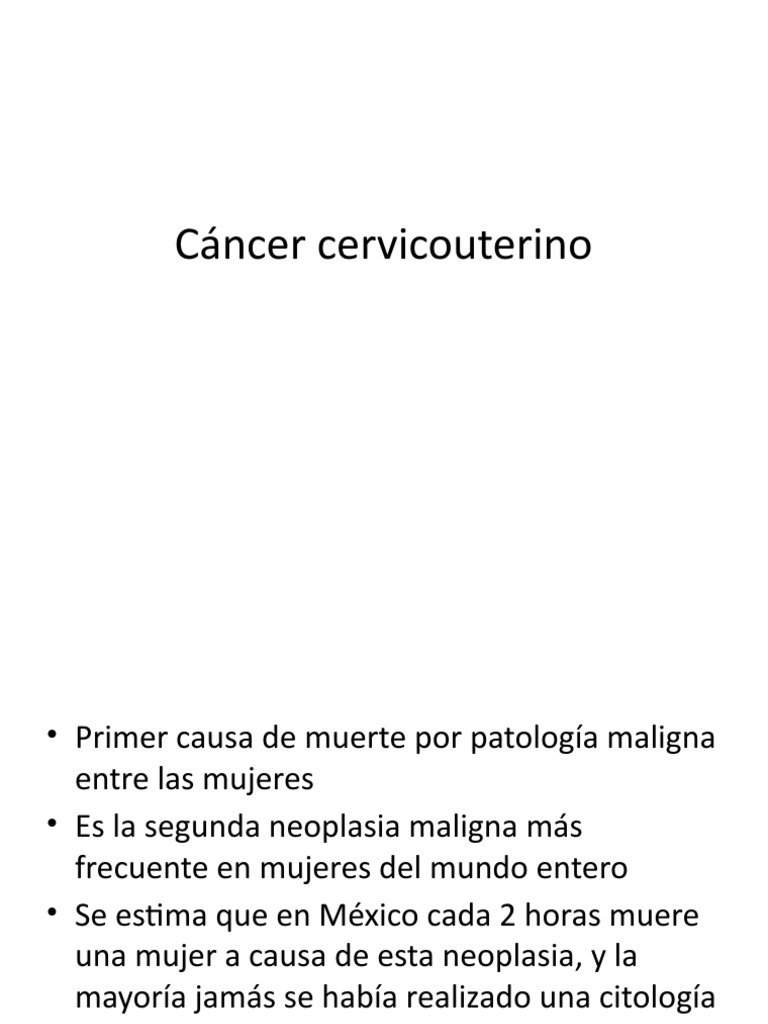 Cáncer Cervicouterino | PDF | Cáncer de cuello uterino | Ciencias de la Salud