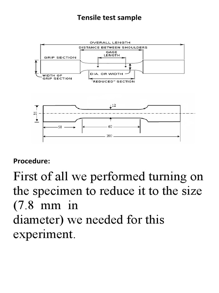 Tensile Sample | PDF