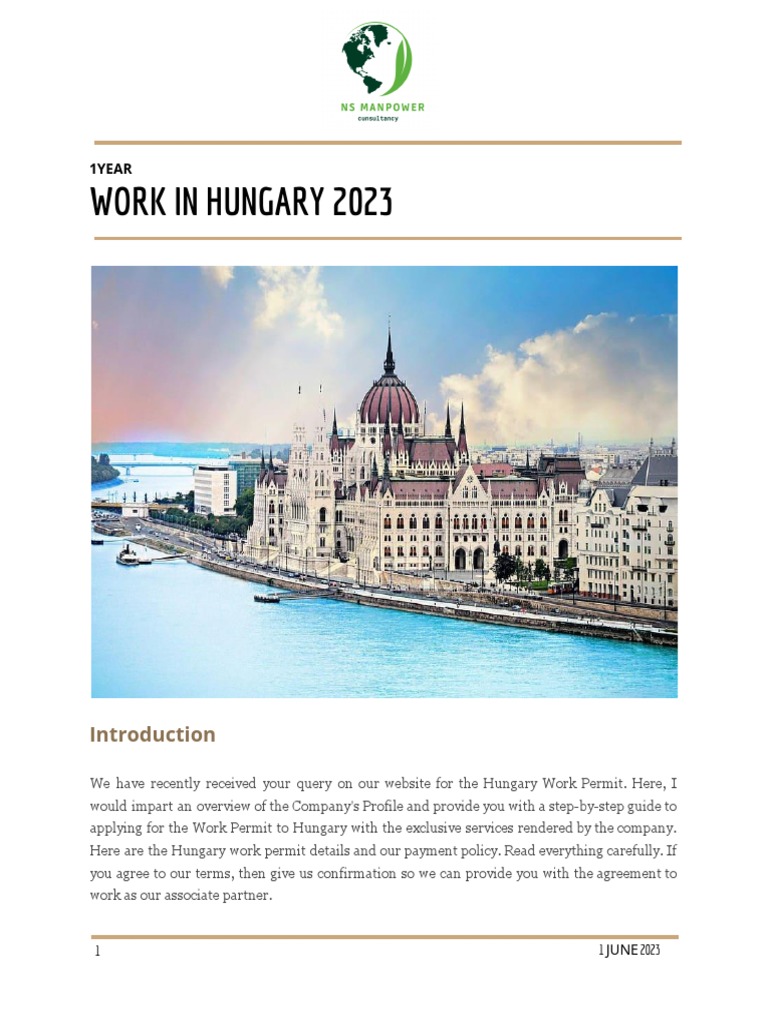Work in Hungary 2023 June Nsmanpower | PDF | Travel Visa | Labour Law