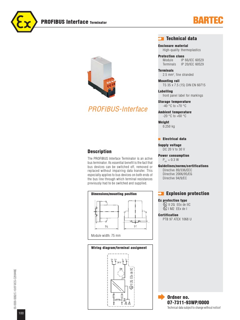 Profibus Terminator | Download Free PDF | Electrical Engineering ...