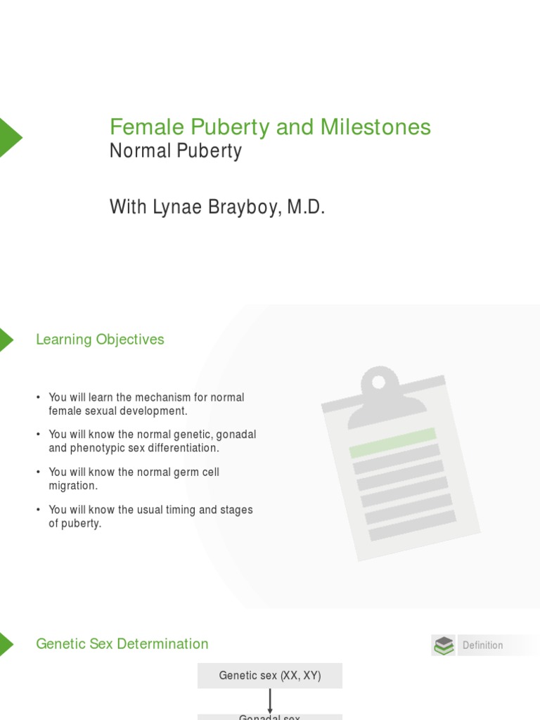 Slides Normal Puberty Pdf Puberty Human Reproduction