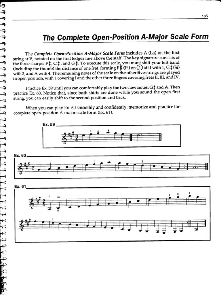 A Mayor Scale Open Position - Aaron Shearer | PDF