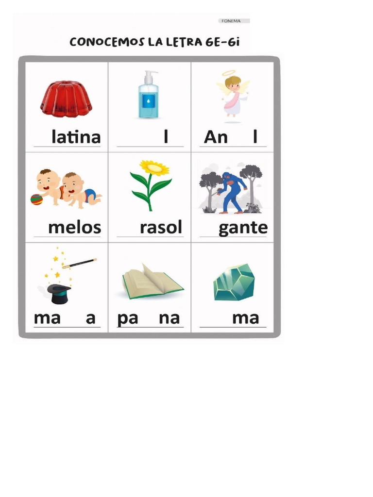 Actividades Con La Ge - Gi | PDF | Artes del Lenguaje y Comunicación