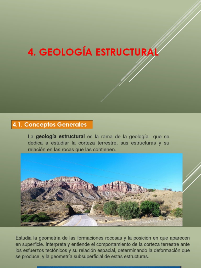 Bloque 4. Geología Estructural | PDF | Deformación (ingeniería) | Geología estructural