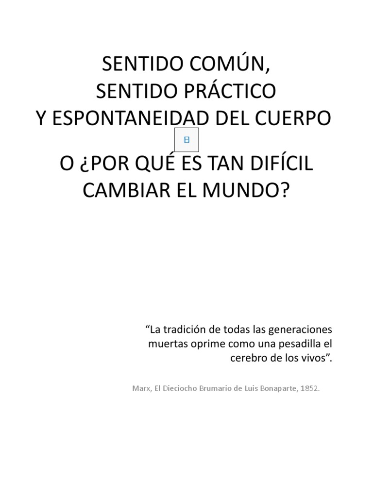 Sentido Común | PDF | Moralidad | Sentido común