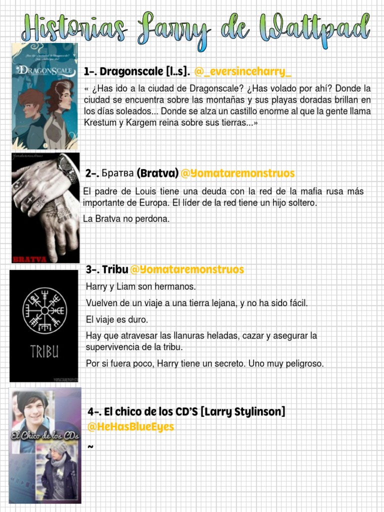 Historias Larry de Wattpad - PDF Version 1 | PDF