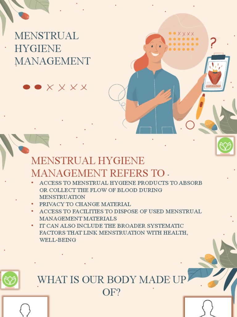 Menstrual Hygiene Management Guide | PDF | Menstruation | Diseases And ...
