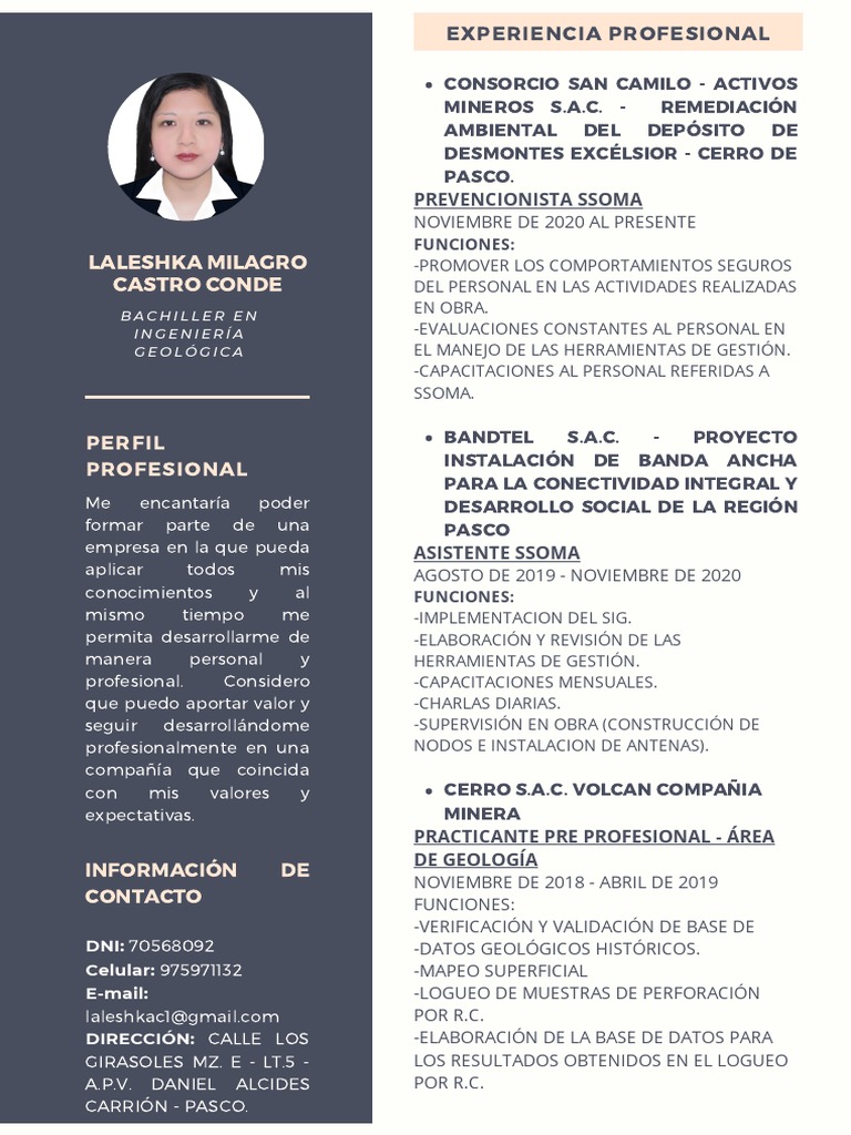 CV - Laleshka Milagro CASTRO CONDE | PDF