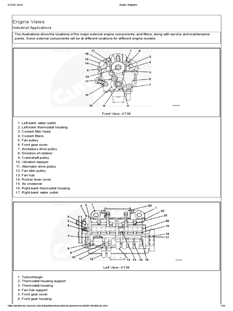 Engine Diagrams Cummins | PDF | Internal Combustion Engine | Turbocharger