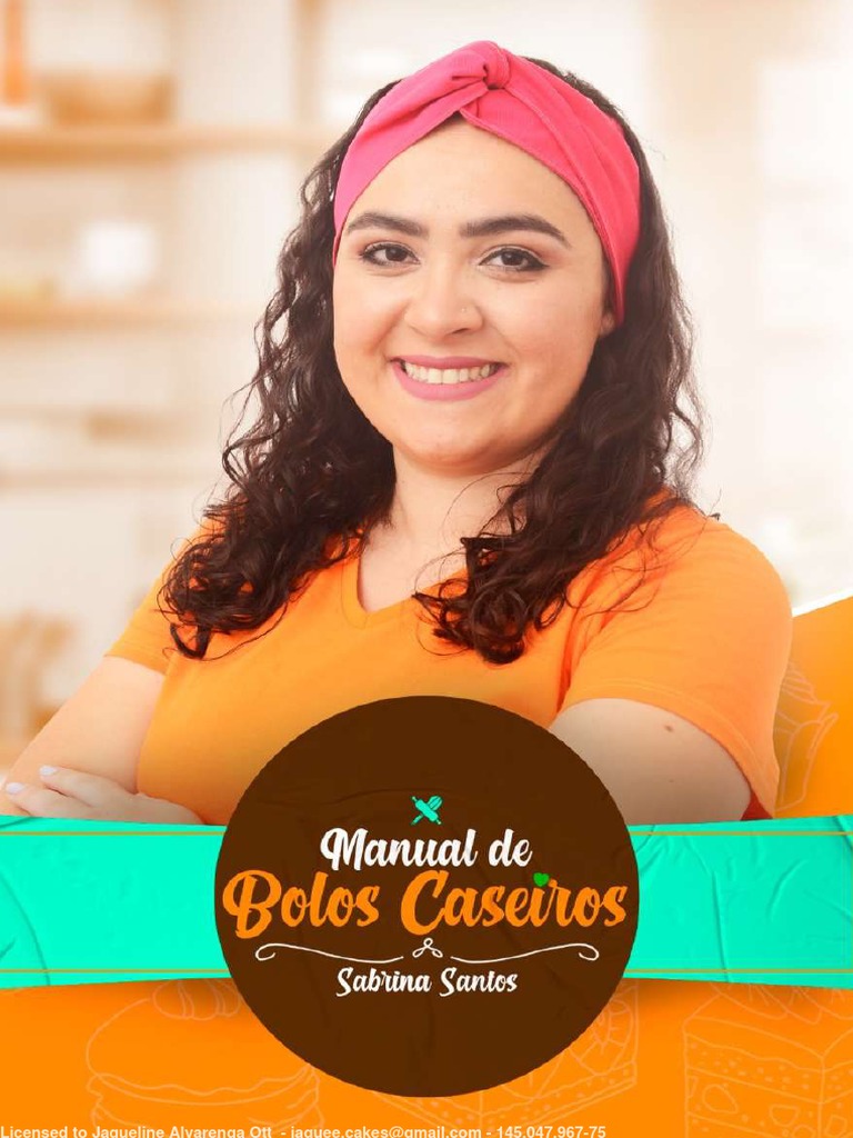 Manual+de+Bolos+Caseiros+ +Sabrina+Santos+ +compac | PDF | Fermento | Pães