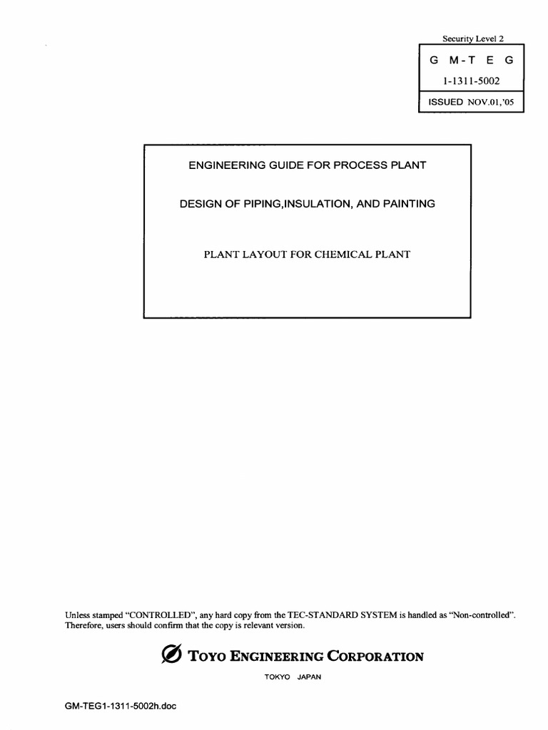 Plant Layout For Chemical Plant | PDF