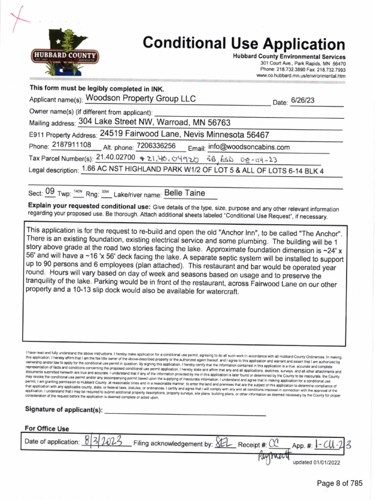 Woodson Property Group's Conditional Use Permit Application | PDF ...