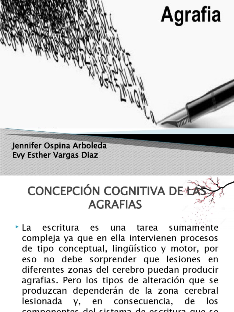 Agrafia | PDF | Afasia | Hemisferio cerebral