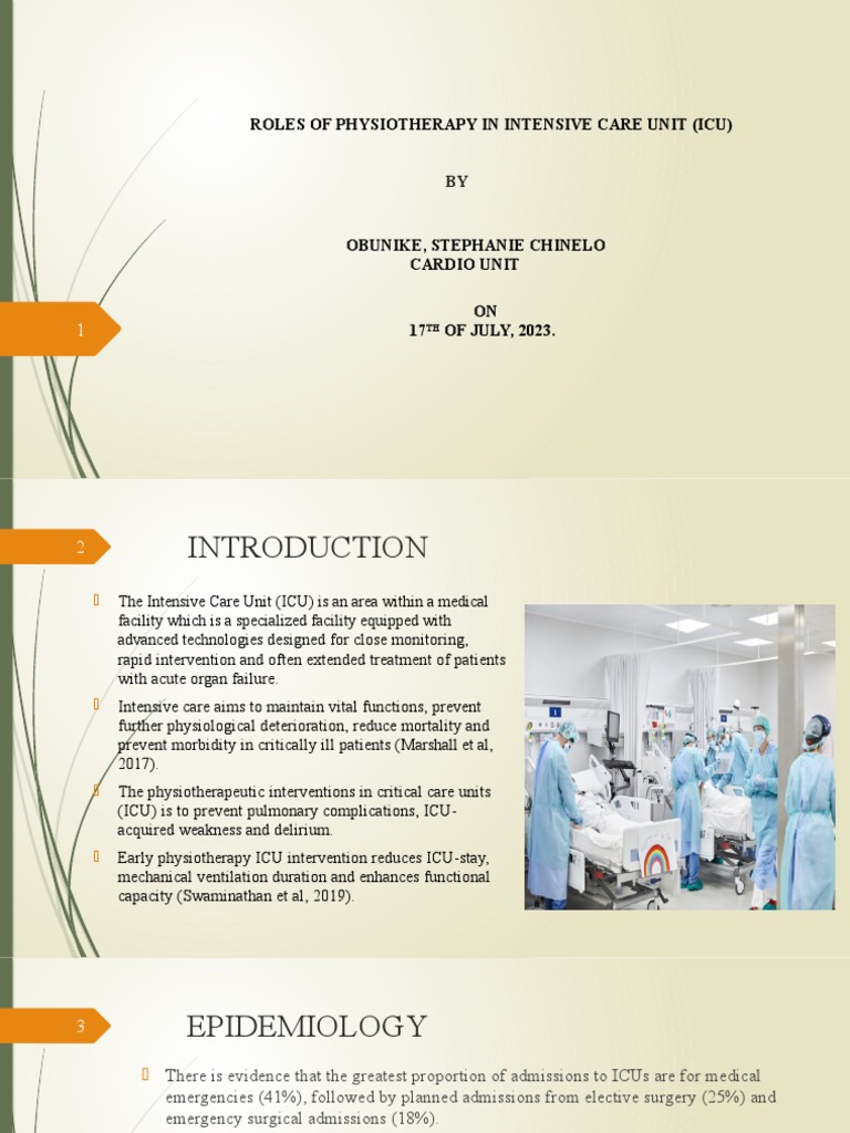 Roles of Physiotherapy in Intensive Care Unit ( | PDF | Intensive Care Medicine | Intensive Care ...