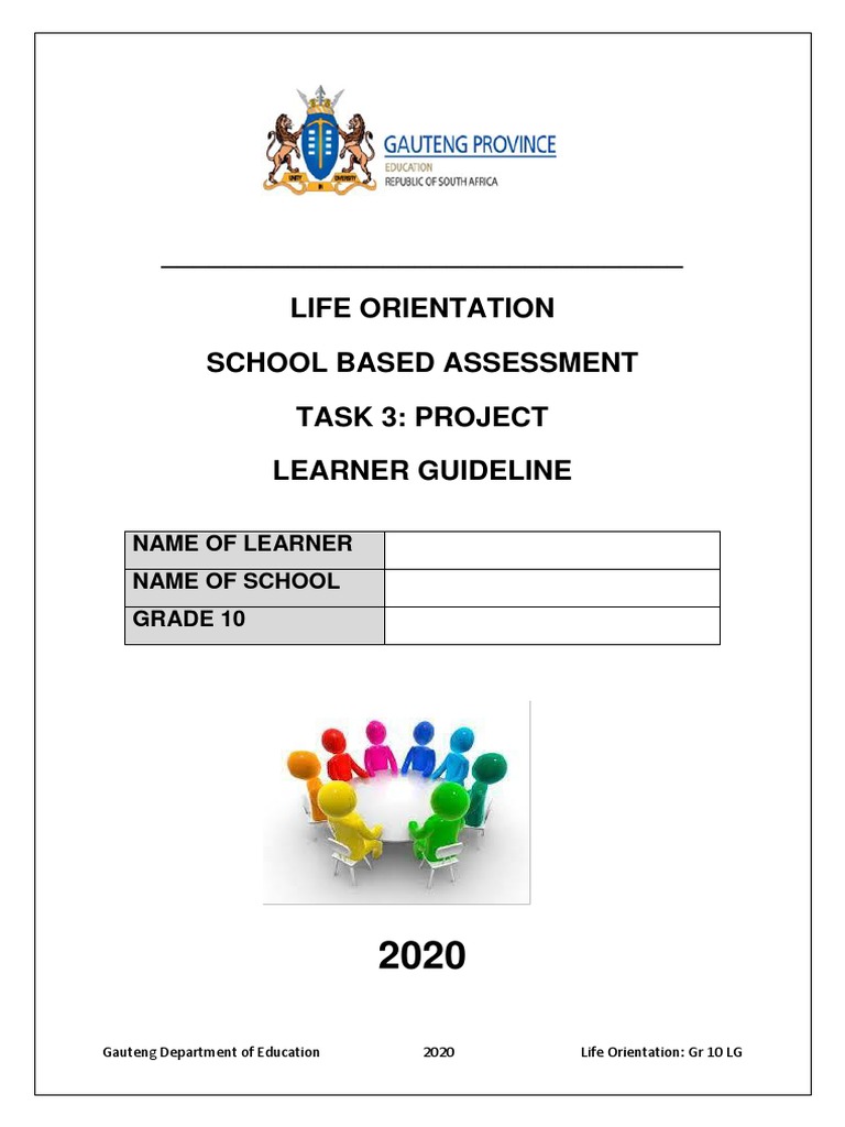 Grade 10 Life Orientation Project Guide | PDF | Career & Growth