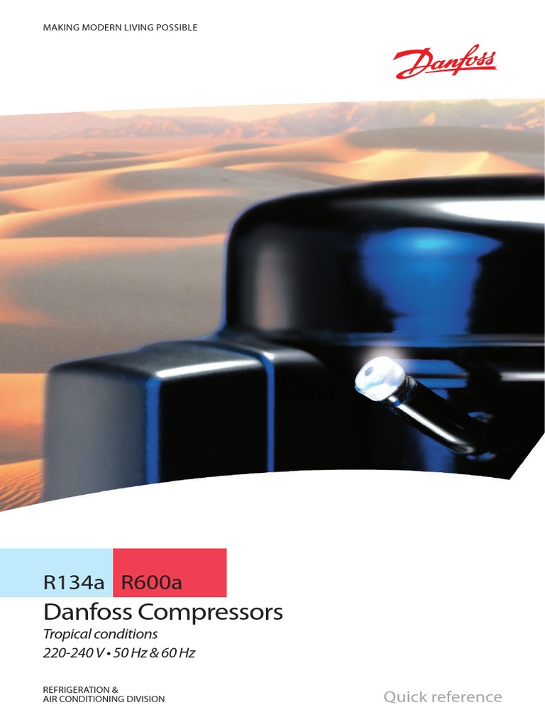 Danfoss Compressor Specifications Guide | PDF | Refrigerator | Equipment