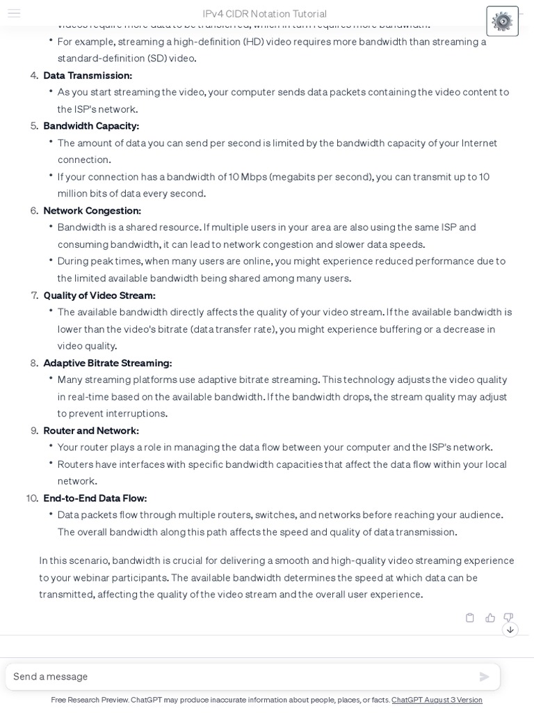 IPv4 CIDR Notation Tutorial | PDF | Streaming Media | Computer Network