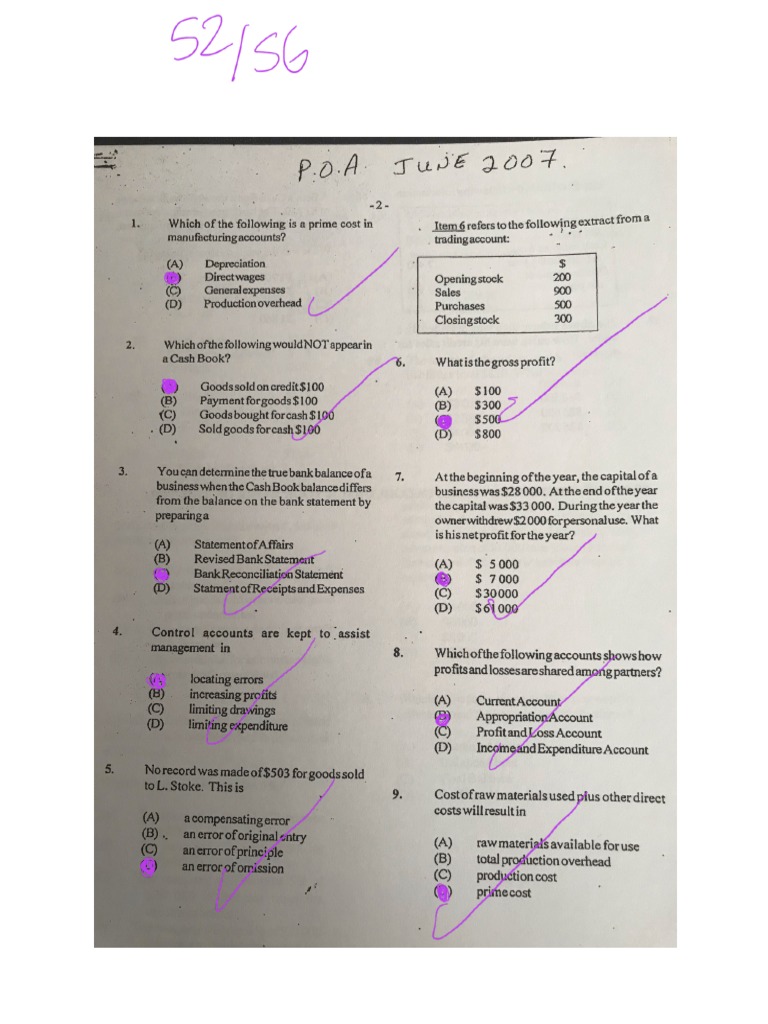 Csec Poa 2007 p1 | PDF
