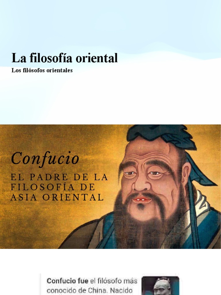 Filosofía Oriental: Confucio, Lao Tse, Buda | PDF | Filosofía ...