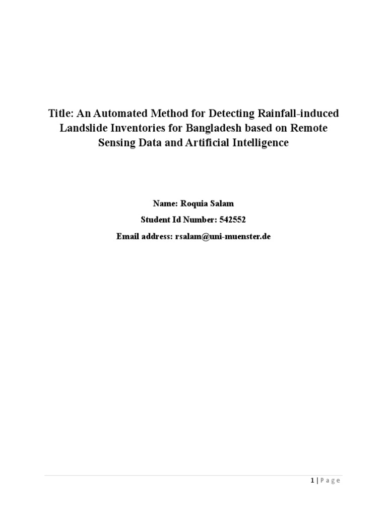 Final Assignment - Research Proposal by Roquia Salam | PDF | Receiver Operating Characteristic ...