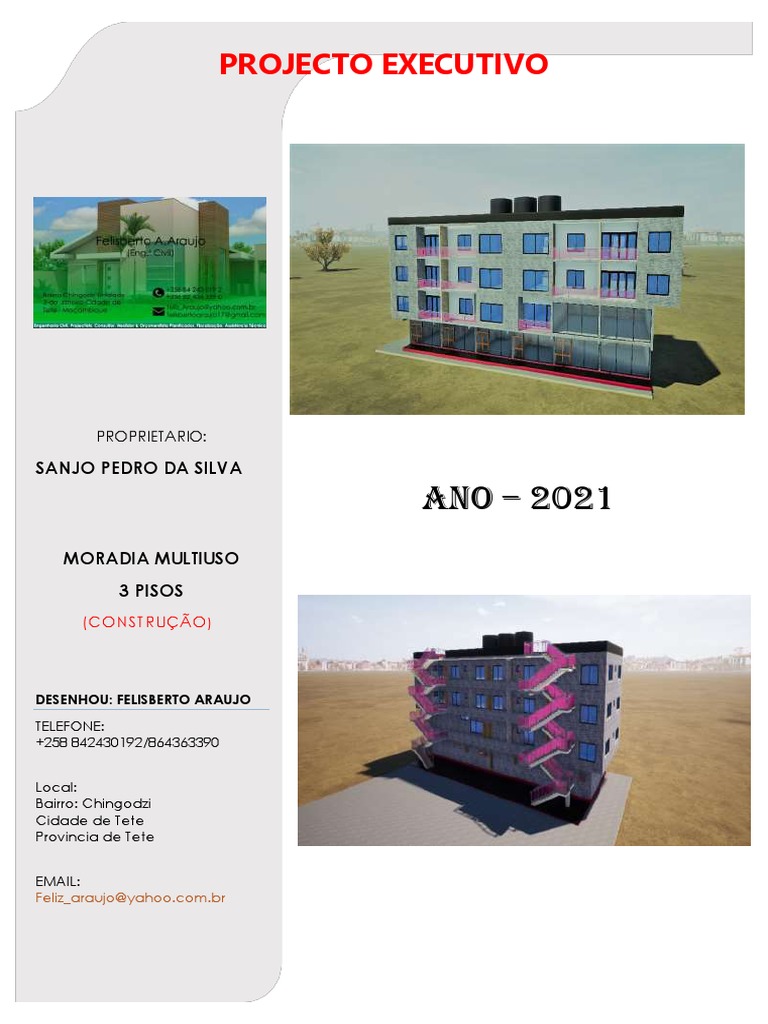 Edificio Misto Sanjo | PDF | Argamassa (alvenaria) | Alvenaria