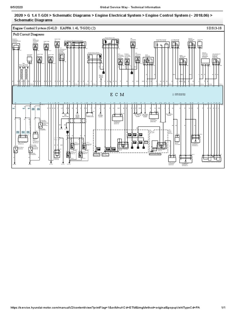2020 I30 G 1.4 T-GDI-DIAGRAM | PDF | Energy Technology | Components