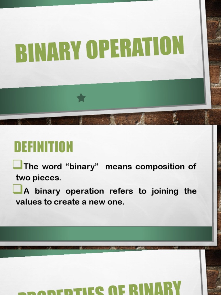 Binary-Operation | PDF