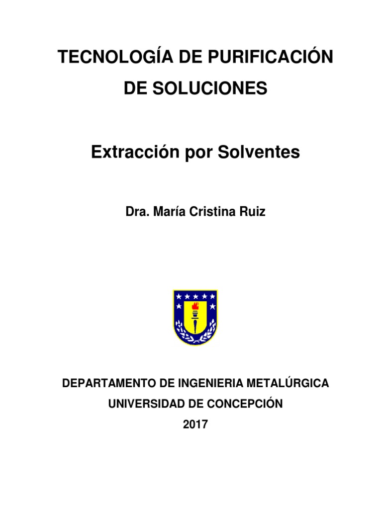 Extraccion Por Solventes 2017 | PDF | Ácido | Sal (química)
