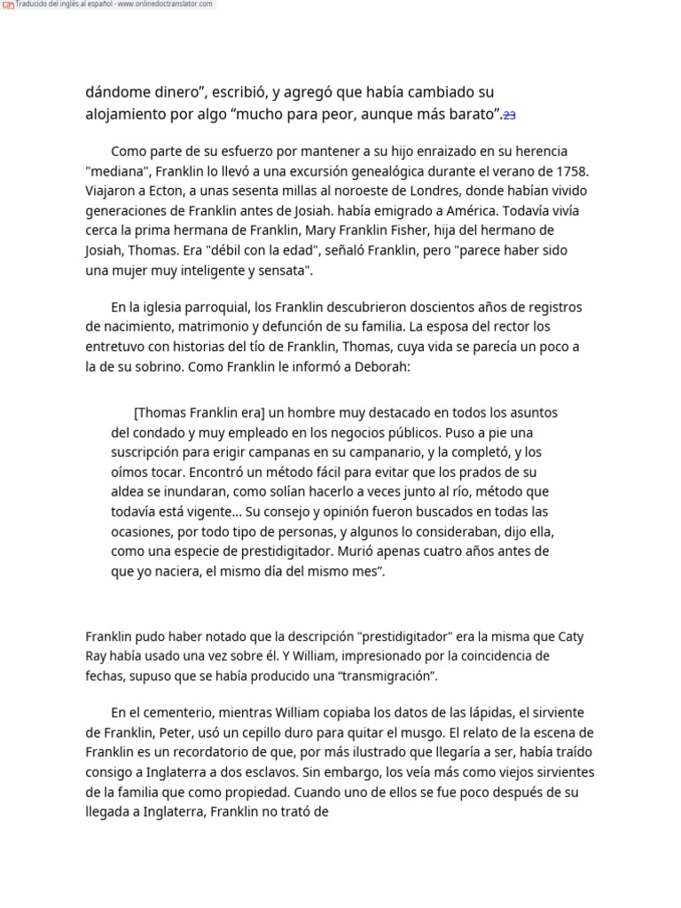Benjamin Franklin 3.en - Es | PDF | Benjamin Franklin | David Hume