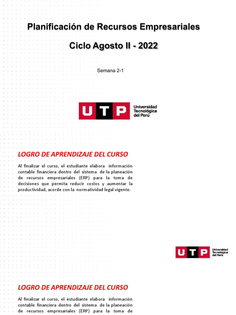 S02.s1 - ERP Planificación de Recursos Empresariales | PDF ...