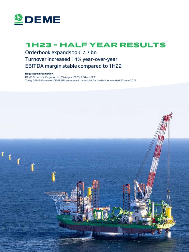 Deme | PDF | Offshore Wind Power | Investing