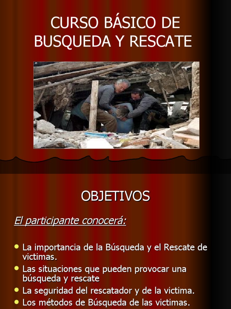 Busqueda y Rescate | PDF