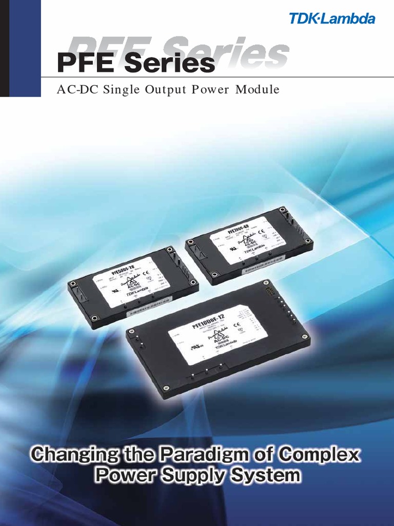 AC-DC Single Output Power Module | PDF | Rectifier | Capacitor