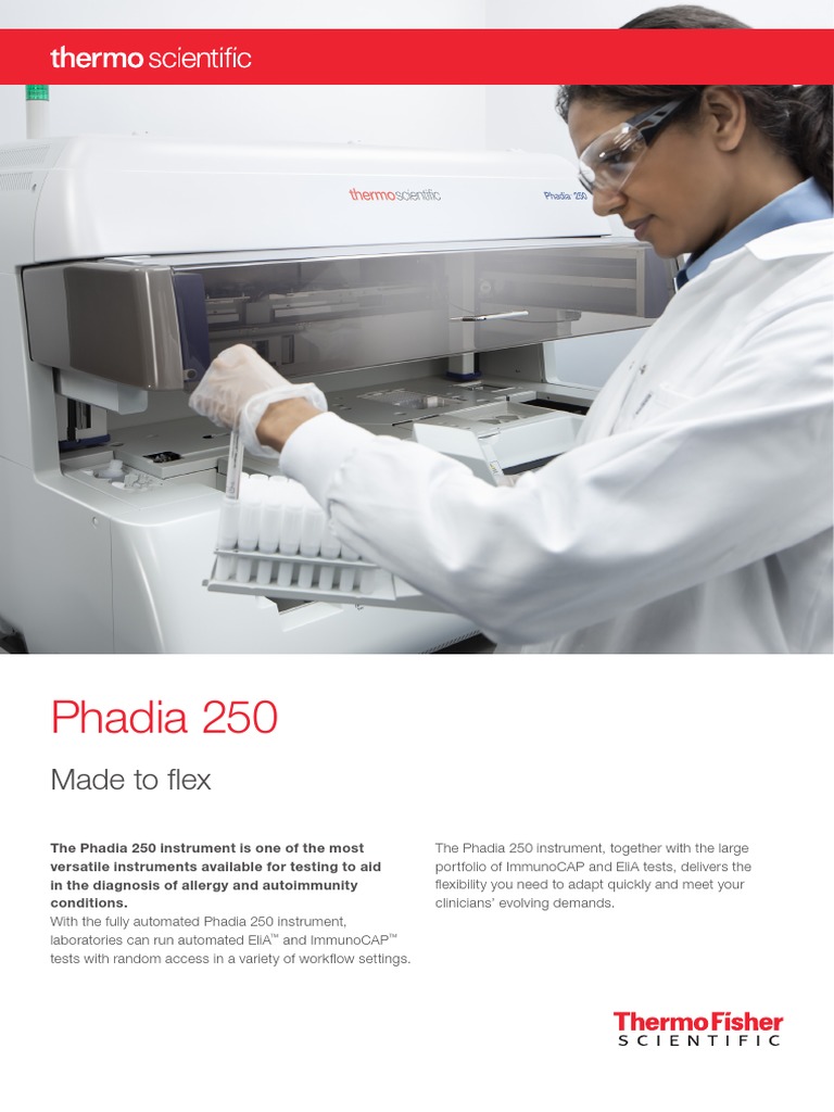 TF Phadia 250 ProductInformationSheet Review | PDF | Allergen | Allergy