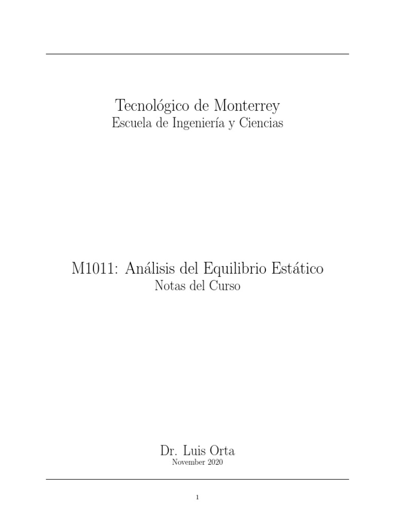 Notas Curso M1011 | PDF | Vector Euclidiano | Esfuerzo de torsión