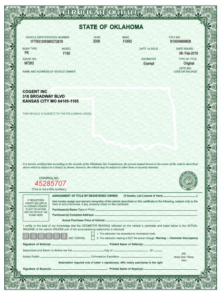 Titulo Oklahoma | PDF