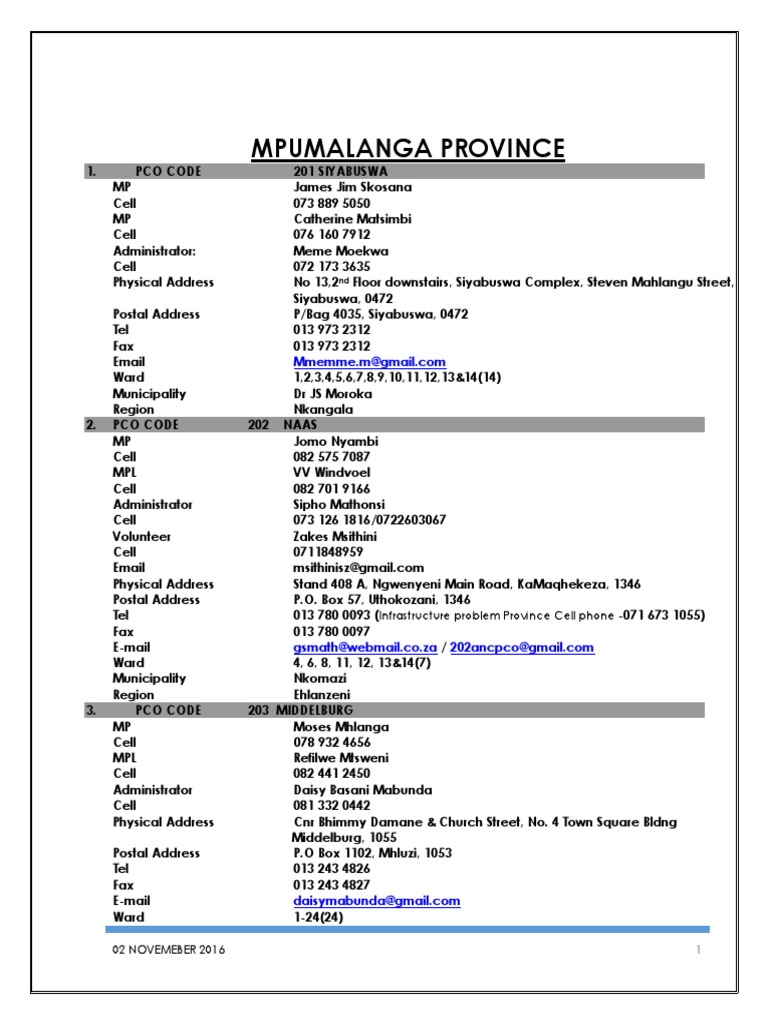 Mpumalanga | PDF | South Africa | Written Communication