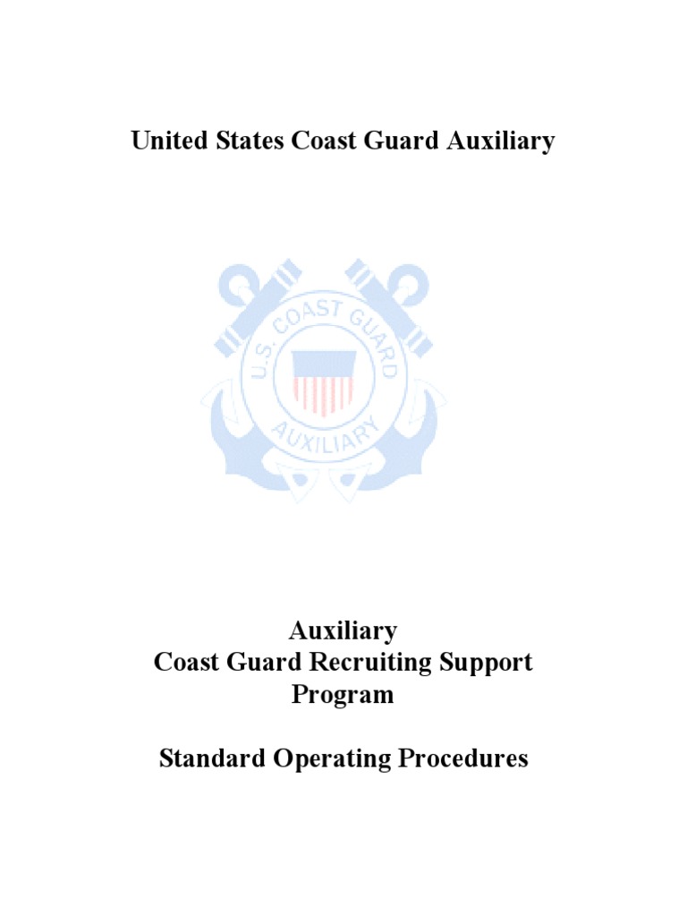 SOP DEC 2019 BSX & CGRC Approved | PDF | United States Coast Guard ...